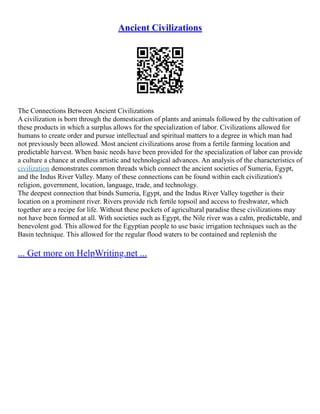 DBQ On Ancient Mesopotamian Civilization | PDF