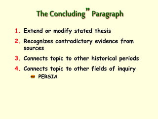 Conquering the APUSH DBQ | PPT