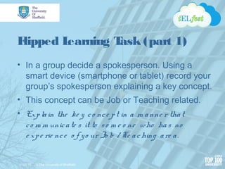 Flipped Learning Workshop | PPT