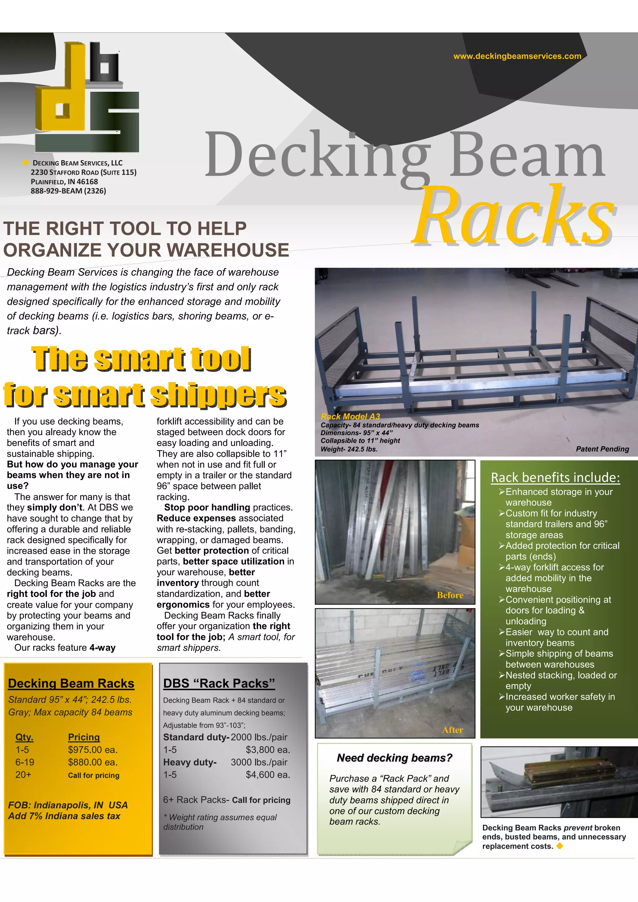 Decking Beam Racks | PDF
