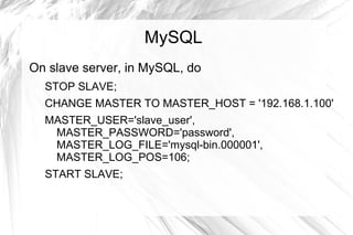 Database Replication | ODP
