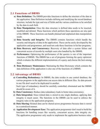 The Databases applications in government sections | PDF