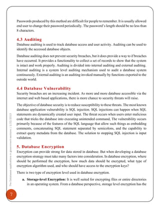 The Databases applications in government sections | PDF
