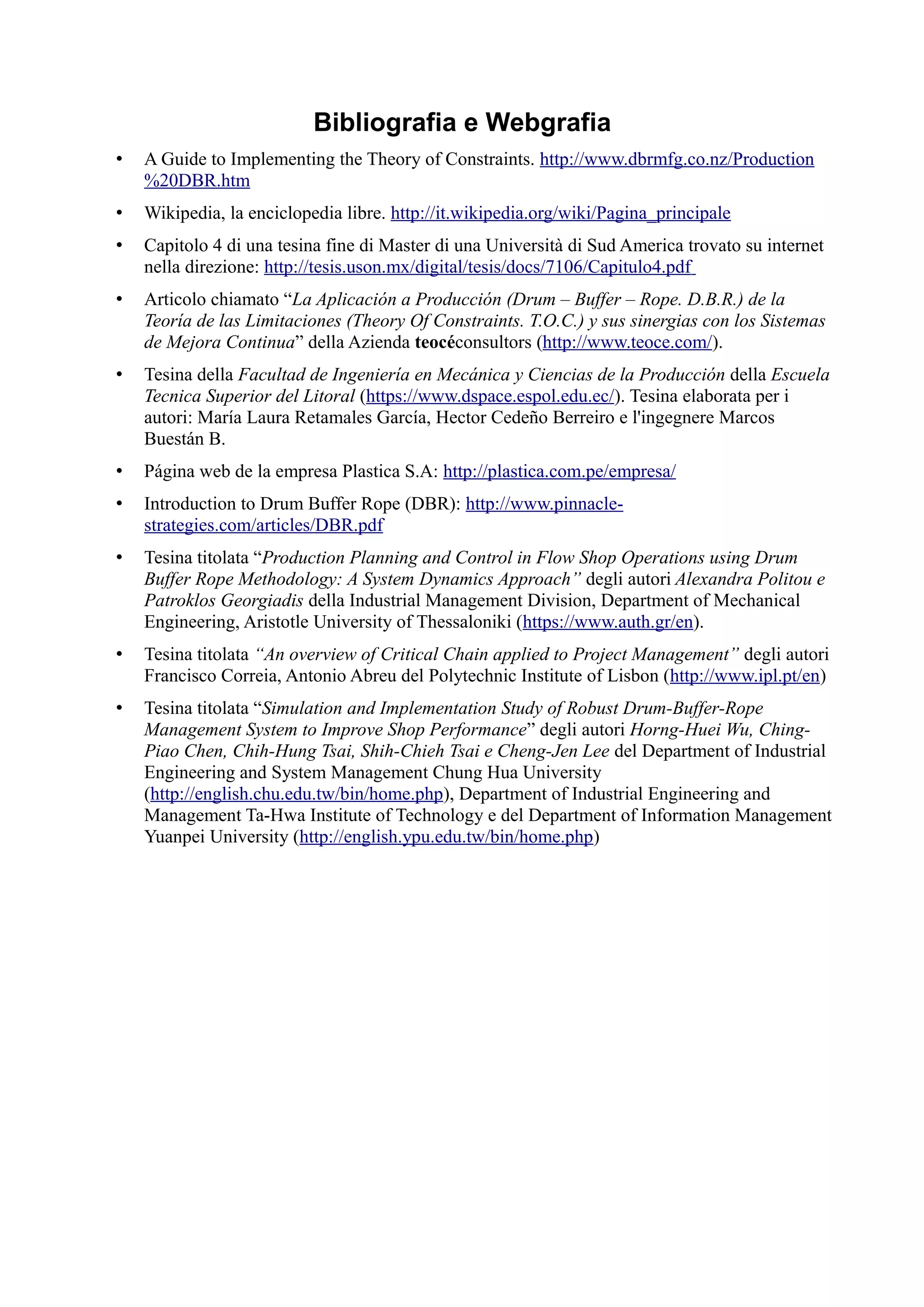 DBR (Drum Buffer Roper) in TOC (Theory of Constraints) | PDF