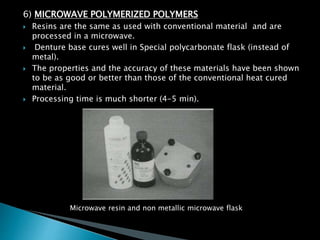 Denture base materials in removable denture | PPTX