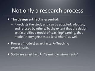 Design-based research: an introduction | PPTX