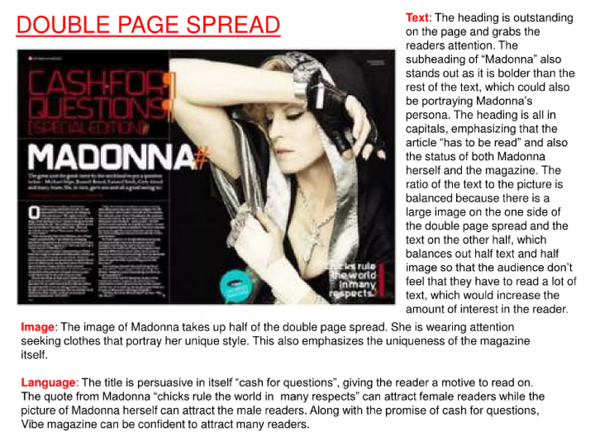 Double Page Spread Analysis | PPT