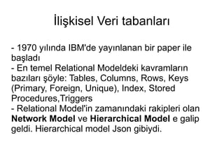 veri tabanları . sql vs nosql | PDF