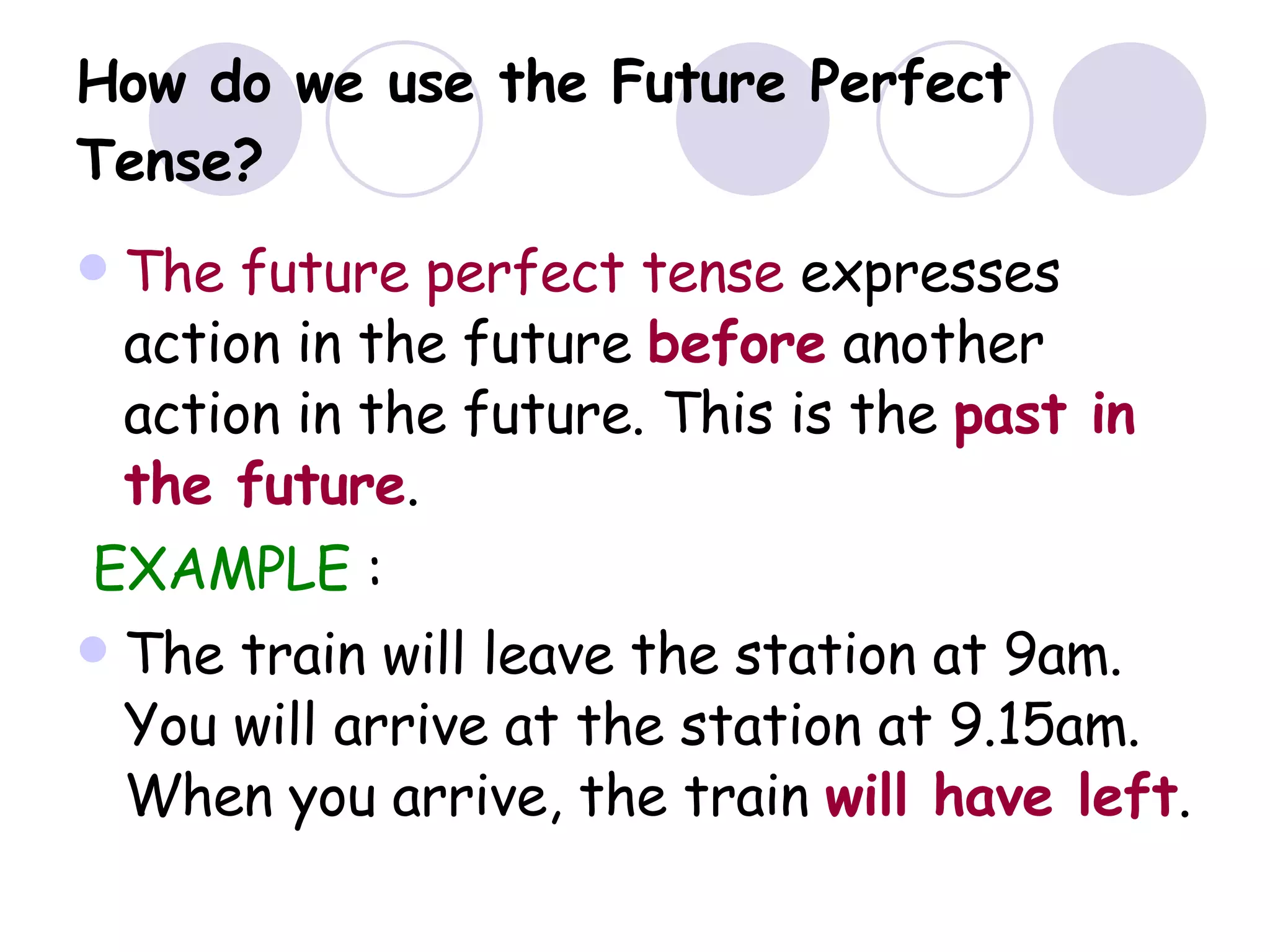 Perfect Tenses | PPT