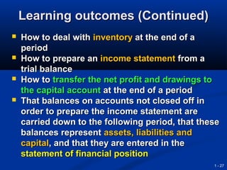Dbs1034 biz trx week 11 income statement | PPT