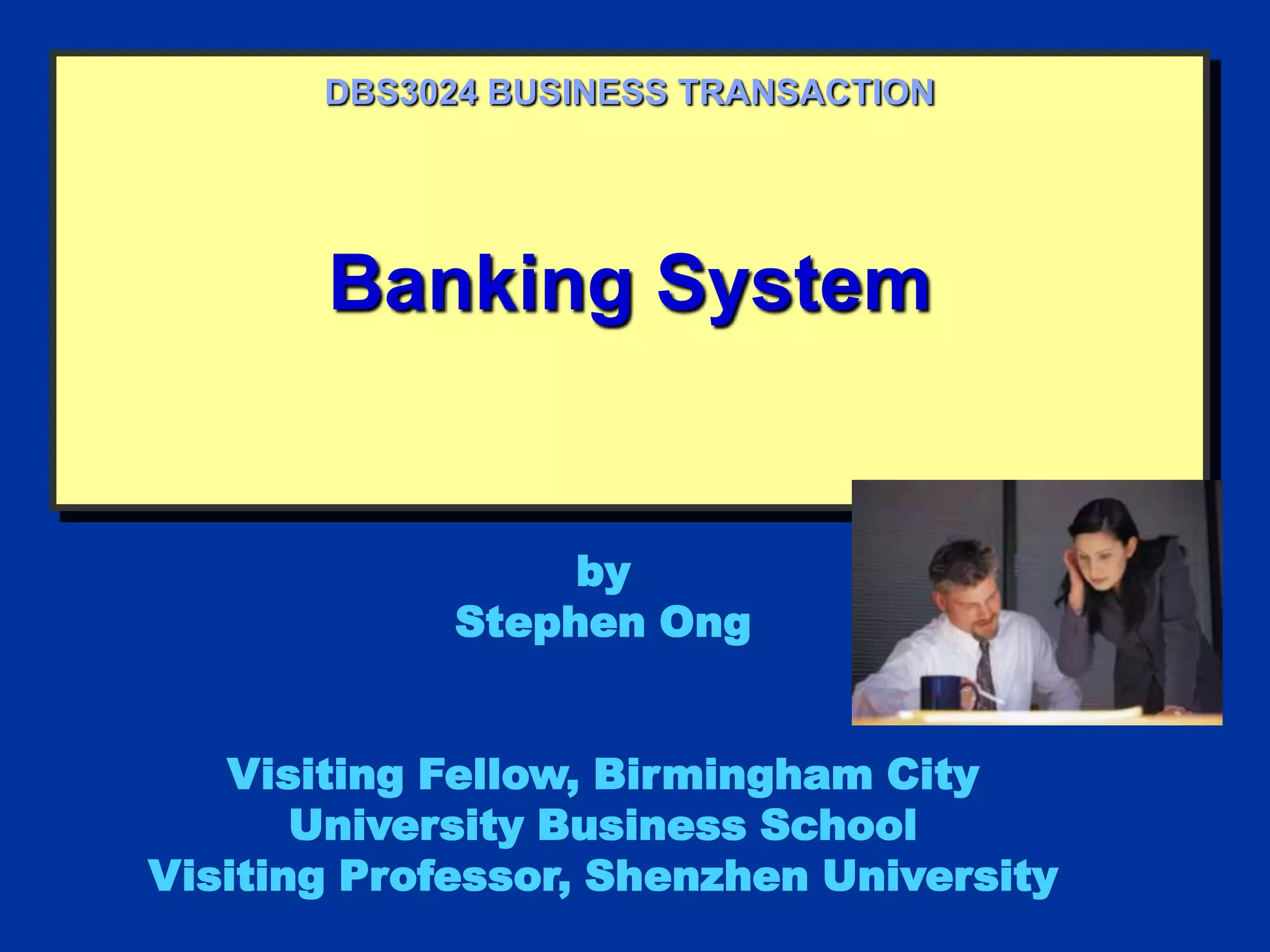 Dbs3024 biz trx week 4 banking system | PPT | Credit Cards | Personal Debt