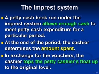 Dbs3024 biz trx week 6 petty cash | PPT