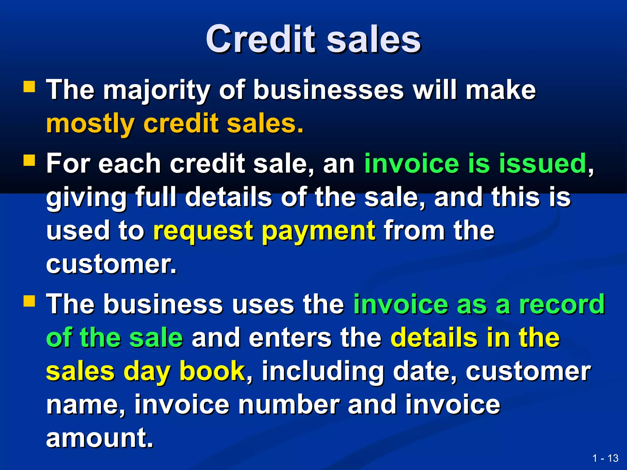 Dbs1034 biz trx week 7 sales day book and ledger | PPT