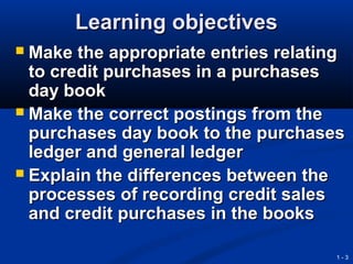 Dbs1034 biz trx week 8 purchases day book and ledger | PPT