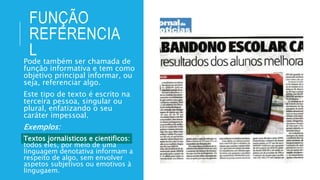 Funcões da linguagem 10ºano trabalho | PPTX