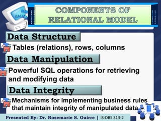 Logical DB Design and Relational Model | PPT