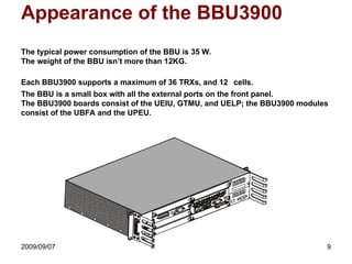 BTS - DBS3900 Functional Modules Training.ppt