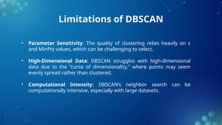 Density-Based Spatial Clustering of Applications with Noise (DBSCAN) | PPT