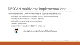 Db scan multiview | PPT