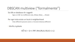 Db scan multiview | PPT
