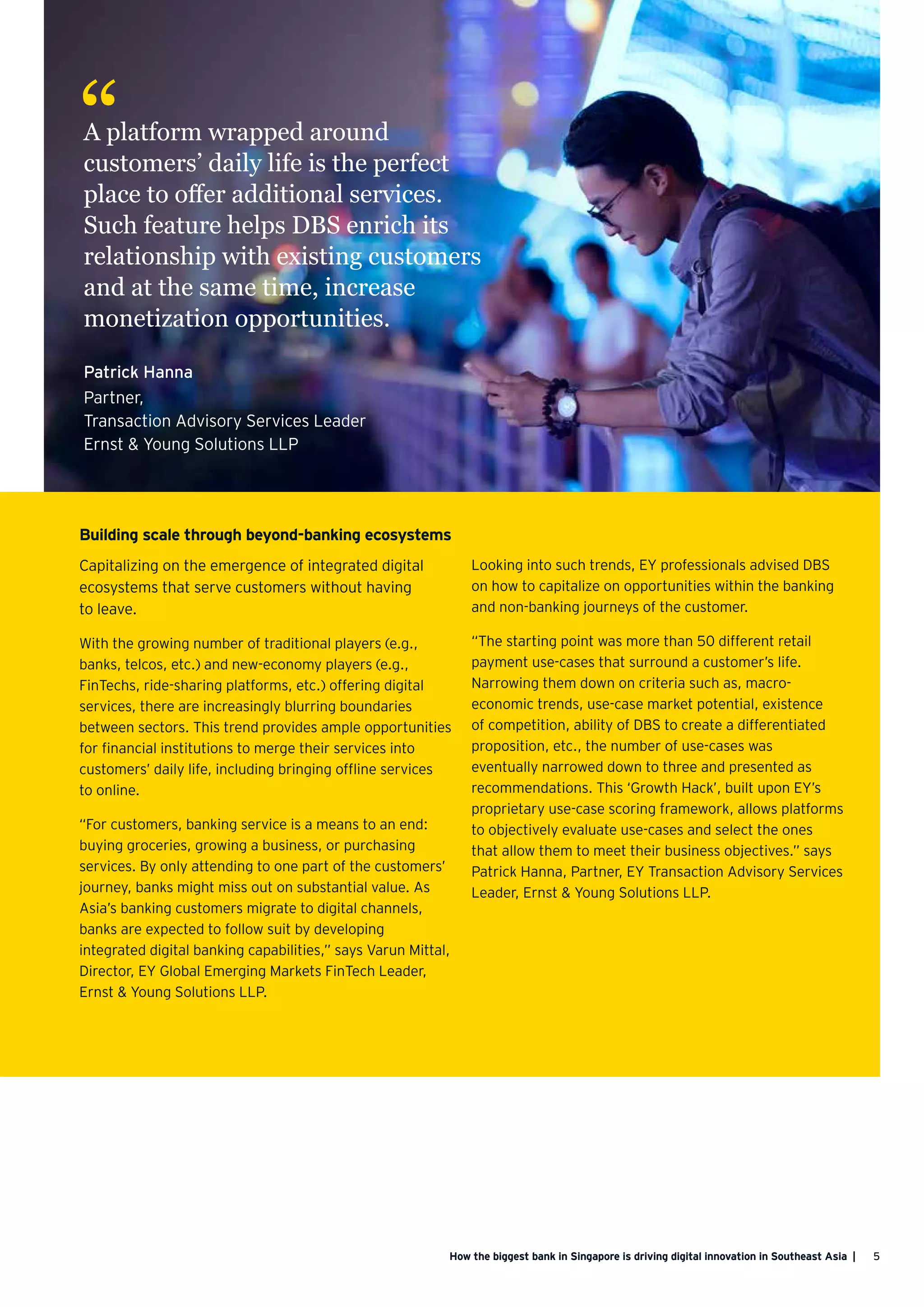 Case study: DBS's digitalization in Southeast Asia | PDF