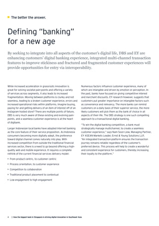 Case study: DBS's digitalization in Southeast Asia | PDF