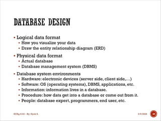 Chapter One: Introduction to Database Systems | PDF