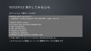 Database Schema as Code | PPT
