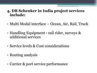 Db schenker by sachin nain and vishnu narayanan | PPTX