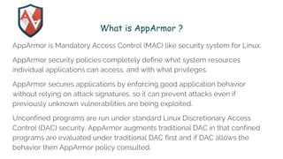 Db Security Seminar AppArmor | PPT