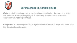 Db Security Seminar AppArmor | PPT