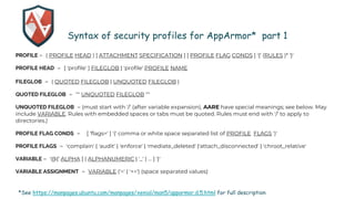 Db Security Seminar AppArmor | PPT