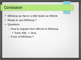 DbSetup | ODP | Databases | Computer Software and Applications