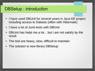 DbSetup | ODP | Databases | Computer Software and Applications