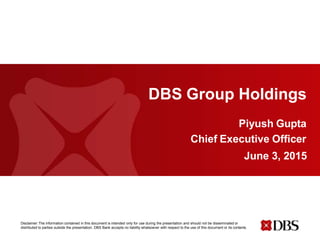 DBS Group Holdings 2015 | PPT