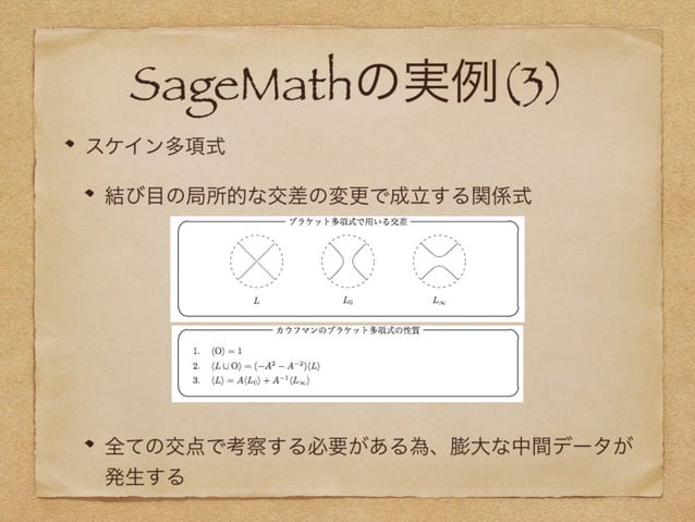 Introduction to SageMath (in Janapese) | PPT