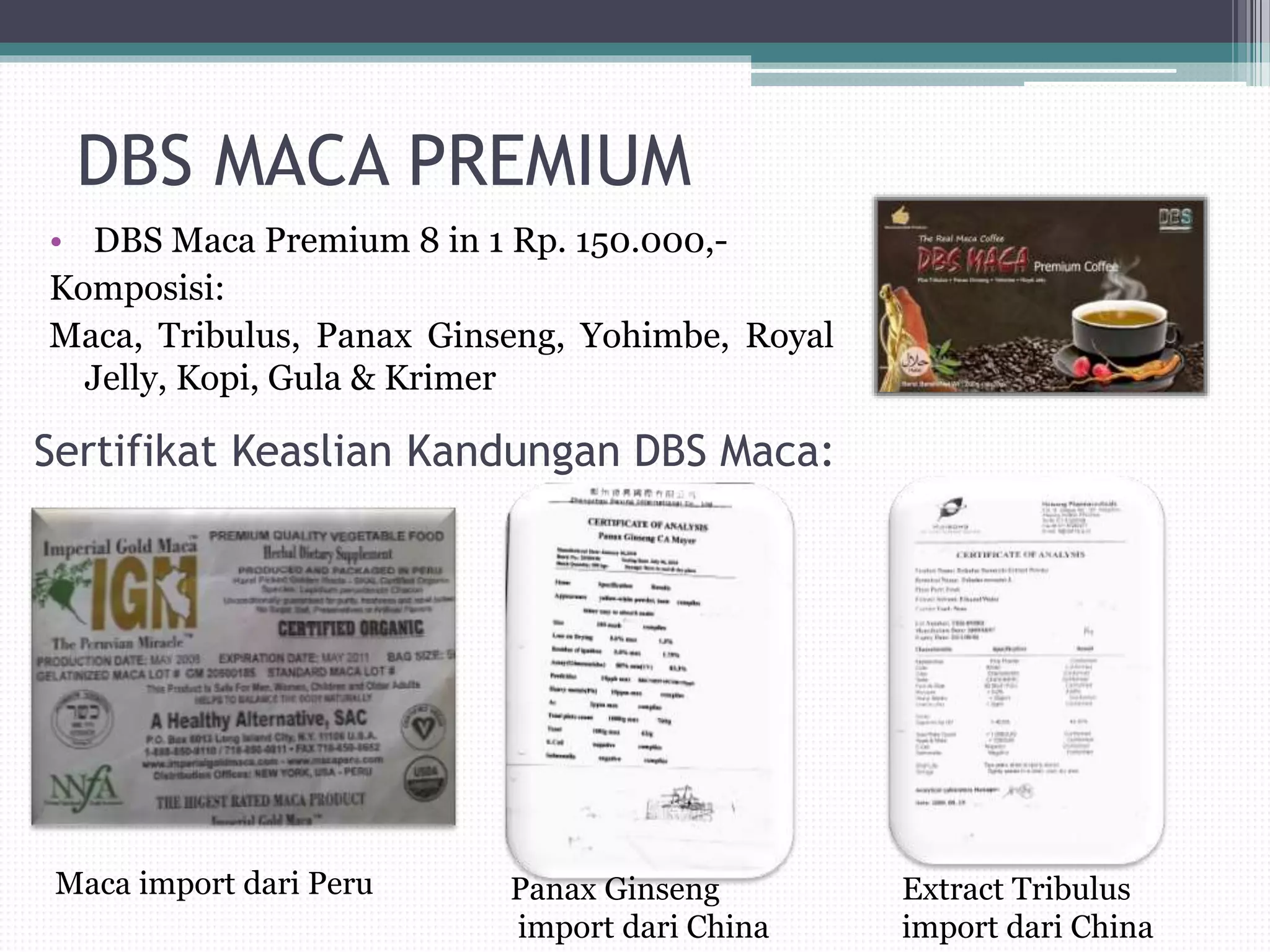 Dbs maca series | PPT