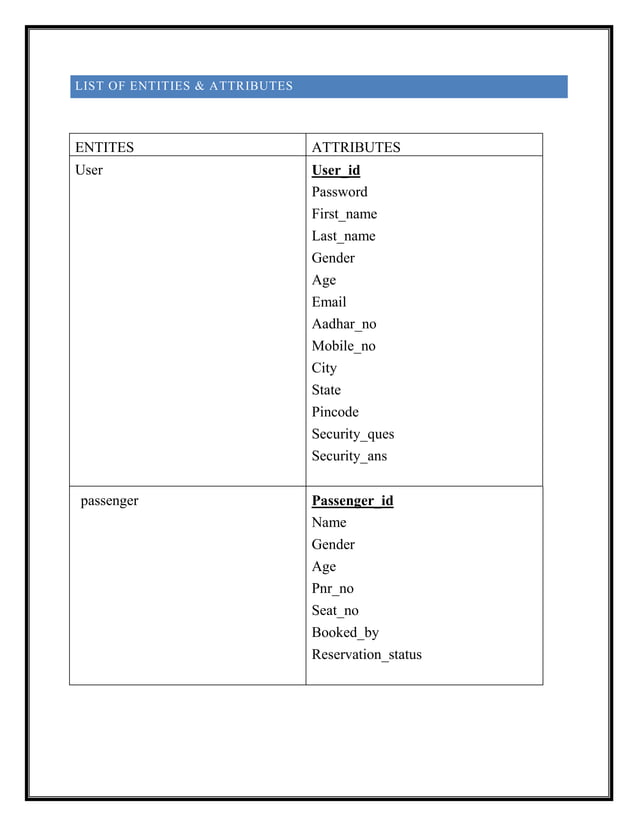 Railway management system, database mini project | PDF
