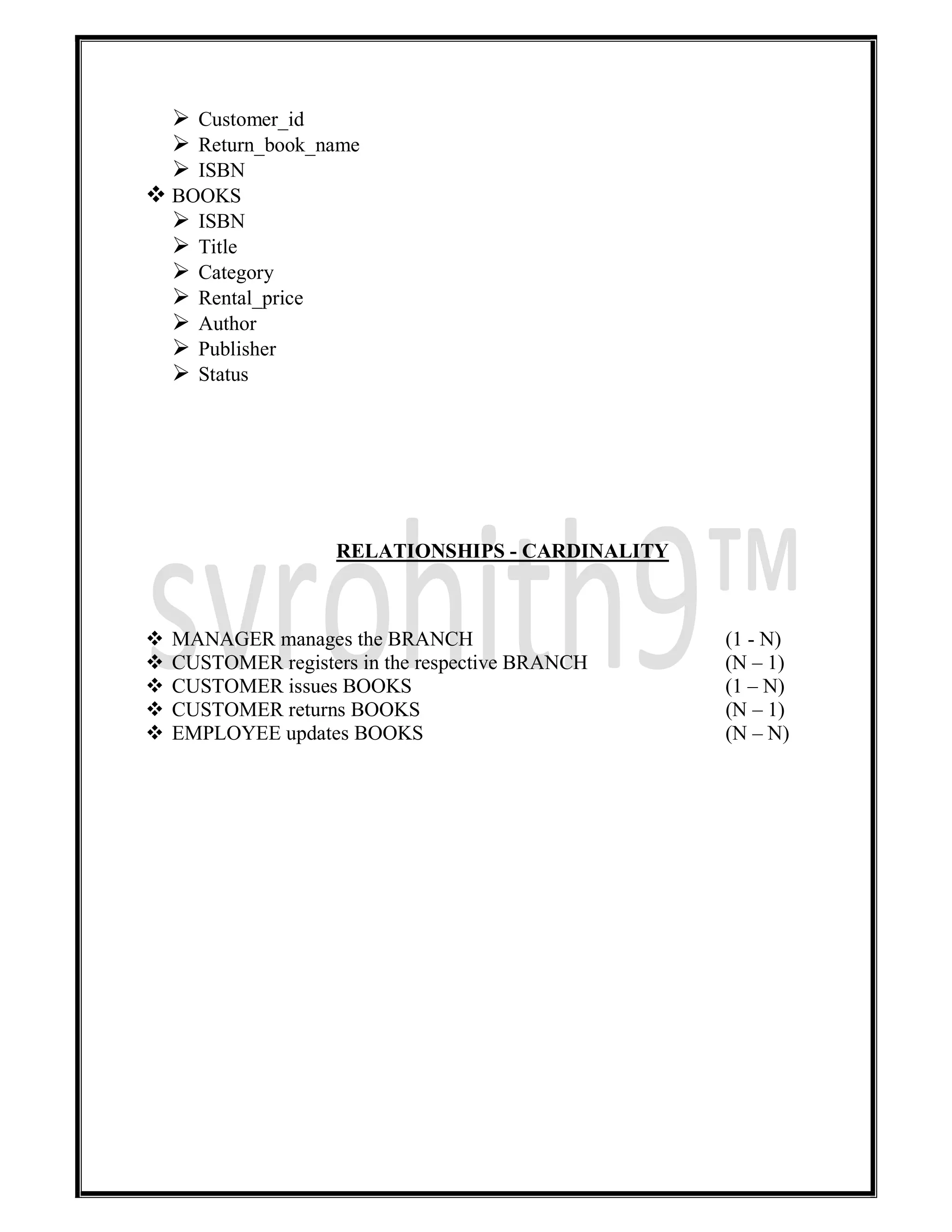 A Mini Project On Designing A Database For Library Management System Using Mysql Pdf