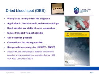 Dried blood spot HIV testing | PPTX