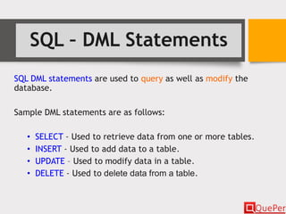 Database Systems - Introduction to SQL (Chapter 3/1)
