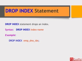 Database Systems - SQL - DDL Statements (Chapter 3/2) | PPT