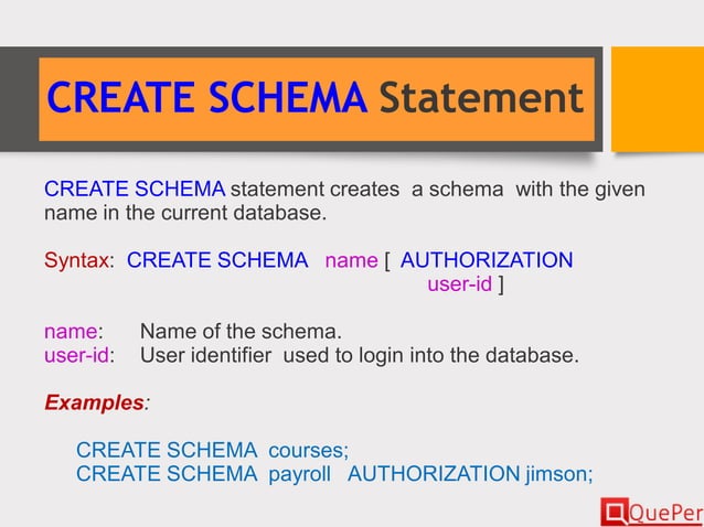 Database Systems - SQL - DDL Statements (Chapter 3/2) | PPT Database Systems - SQL - DDL Statements (Chapter 3/2) | PPT