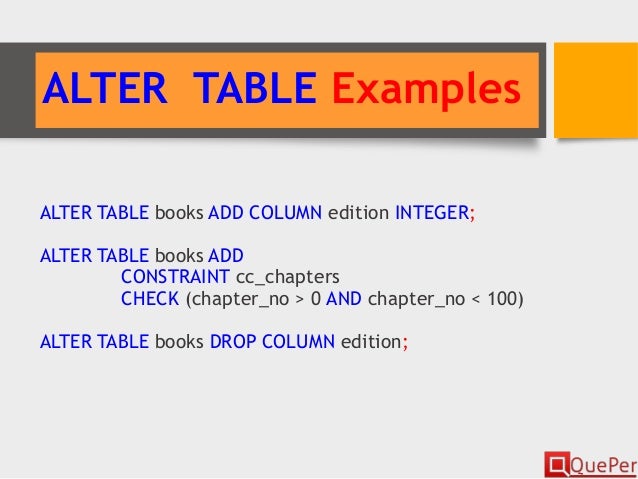 Database Systems Sql Ddl Statements Chapter 3 2
