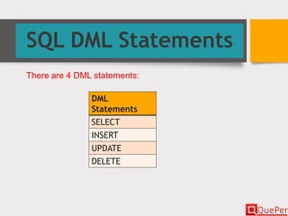 Database Systems - SQL - DDL Statements (Chapter 3/3) | PPT