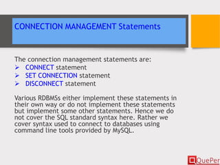 Database Systems - SQL - DCL Statements (Chapter 3/4) | PPTX | Databases | Computer Software and ...