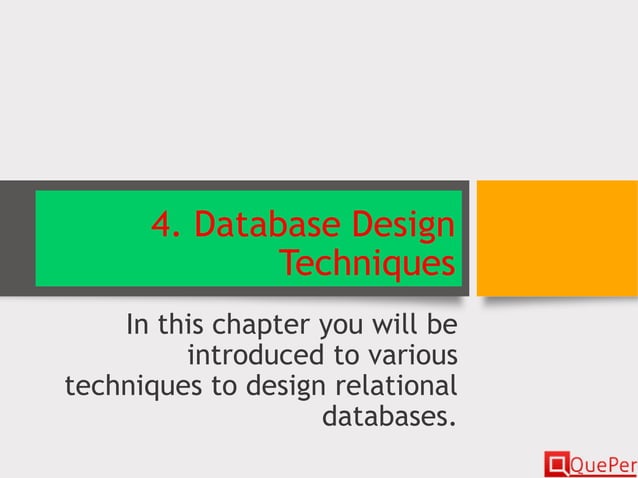 Database Systems - Introduction to Database Design (Chapter 4/1) | PPT