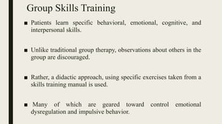 Dialectical Behavior Therapy | PPTX