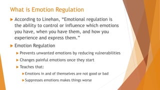 Emotion Regulation and Vulnerability Prevention | PPT