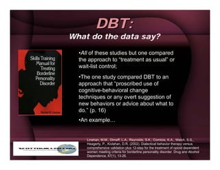 Dbt Handouts 2009 | PPT